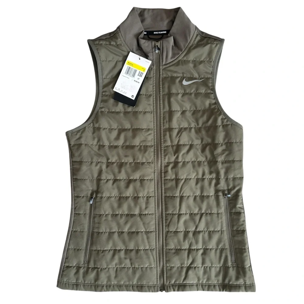 Nike | Jackets & Coats | Nike Thermafit Repel Quilted Running Vest ...